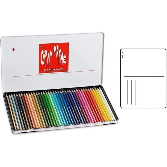 Caran D'Ache Crayons De Couleur Swisscolor Aquarellables Dans Boîte En ...