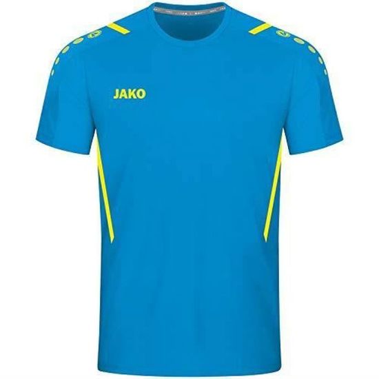 Maillot de football - JAKO - Challenge - Bleu - Jaune néon - Manches ...