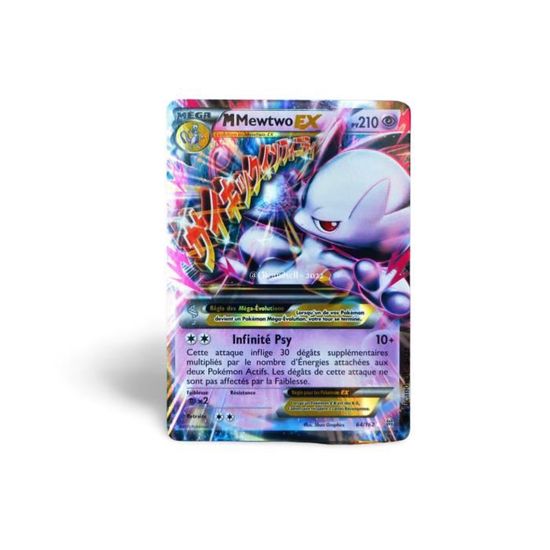 Carte Pokémon Méga-Mewtwo EX 210 PV 64-162 XY08 - Impulsion Turbo NEUF FR - Cdiscount Jeux - Jouets