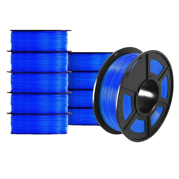 Filament 3D, Poids 10KG, Diamètre de Fil 1.75mm, PETG bleu - Cdiscount ...
