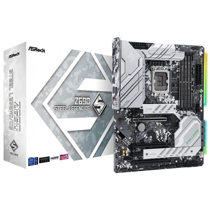 ASRock Z690 Steel Legend/D5 - Carte mère ATX Socket 1700 Intel Z690 ...