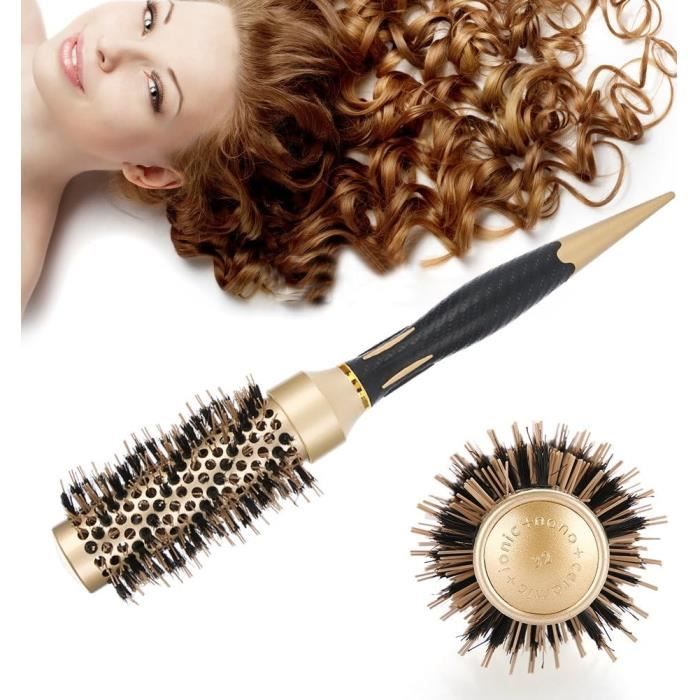 Brosse ronde professionnelle de cheveux en céramique, professionnel ...