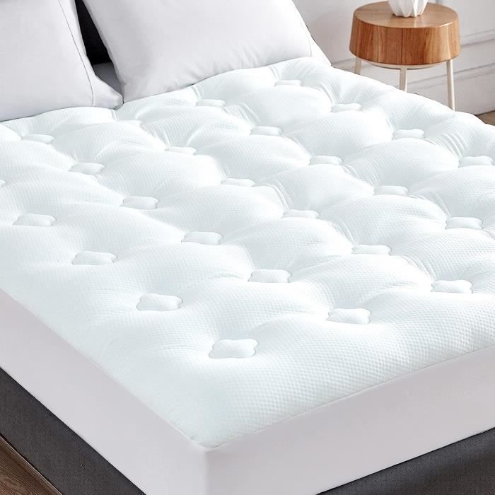 Surmatelas 150 x 200 à Mémoire de Forme, sur Matelas 2 Personnes ...