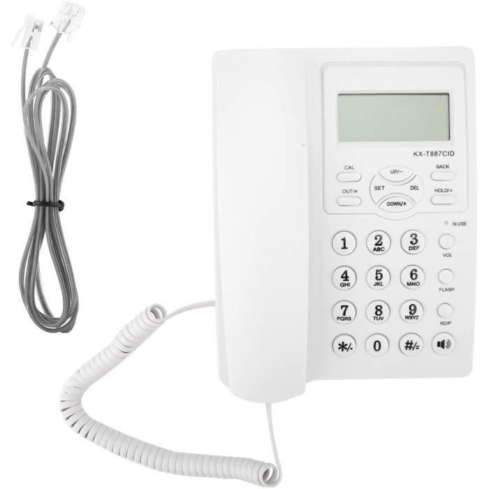 Téléphone avec Fil Téléphone Fixe Filaire, Haut-Parleur Annonces ...