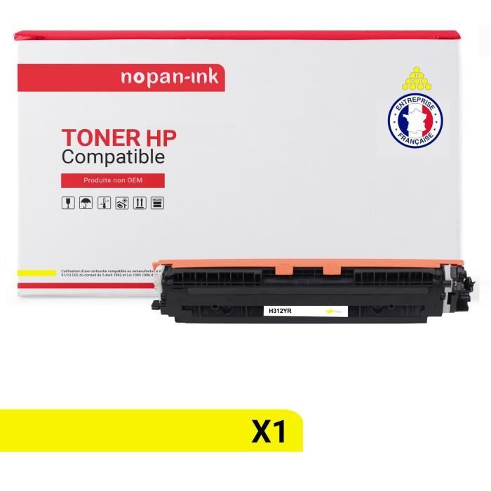 NOPAN-INK - x1 Toner HP CE312A 126A compatible HP Laserjet Pro M175NW ...