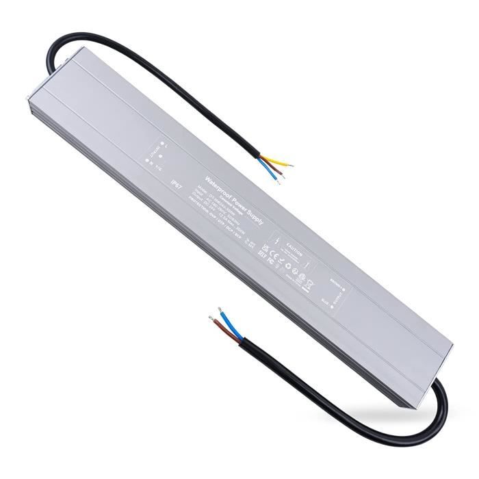 IP67 Transformateur 220V 24V LED 300W 12,5A Driver, Imperméable Extérieur Bloc d'alimentation à ...