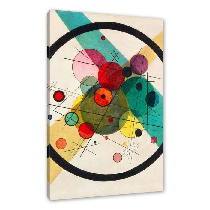 Vassily Kandinsky - cercles dans un cercle - tableau sur toile - format ...