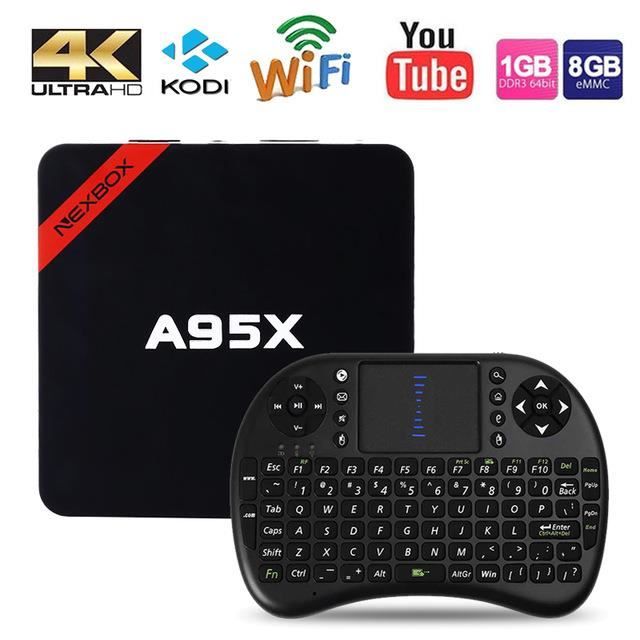 A95X TV Box Set Top Box Amlogic S905X Quad Core 64 bits Android 6.0 4K ...