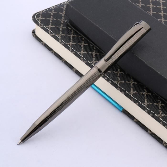 Stylo,Pistolet de calligraphie de luxe de qualité,stylo à bille gris ...