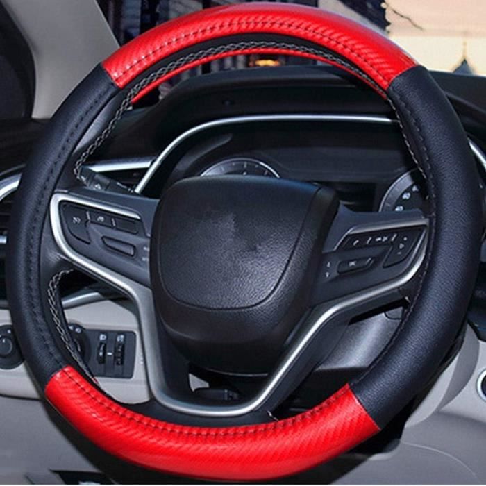 Couvre Volant Cuir Noir Couvre Volant Voiture Universel Couverture De Volant De Voiture Volant ...