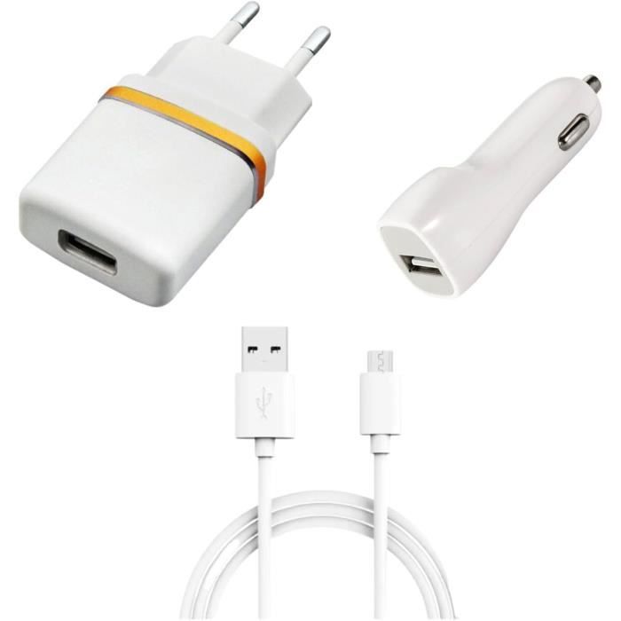 3-Pack Chargeur Mobile, Chargeur Rapide Universel Mobile Type C ...