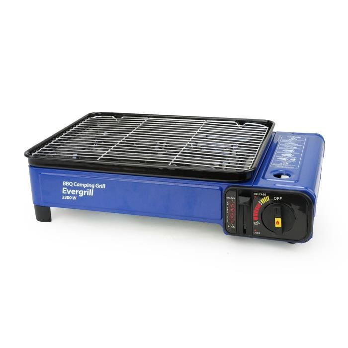 Eurocatch Gaz Butane Camping Grill Evergrill - Barbecue à gaz - Réchaud ...
