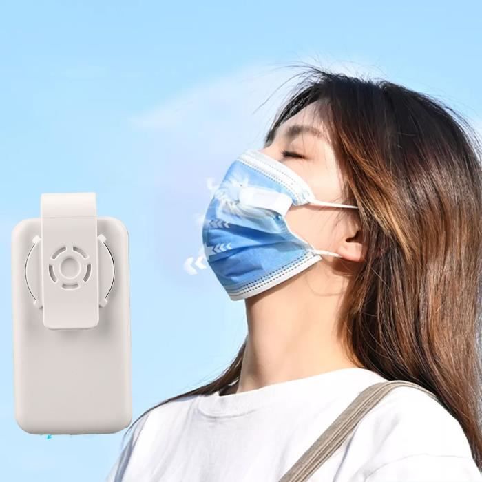 Usb Rechargeable Fan Clip-On Fresh Air Mask For Face Mask Facemask Fan ...