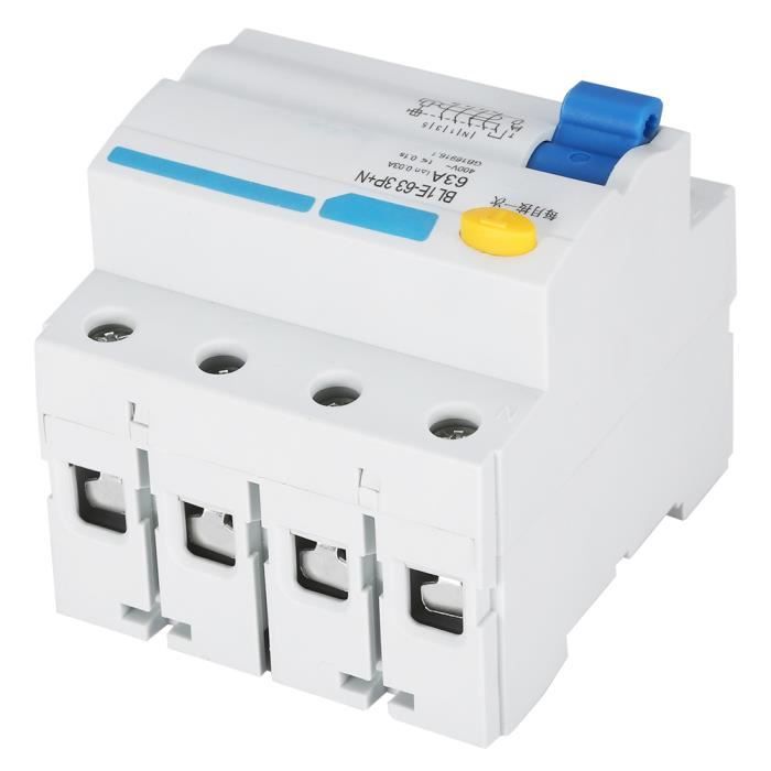 HURRISE 30mA RCCB BL1E-63 3P + N 63A RCCB Disjoncteur à courant résiduel 230V 30mA - Cdiscount ...