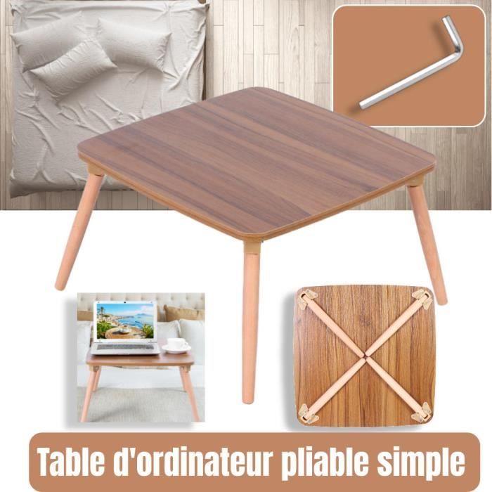 Support PC Table basse pliant portatif 50* 50* 30cm BEL-14 - Cdiscount ...