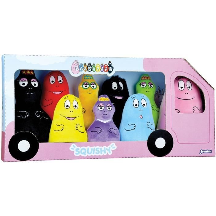 Coffret 9 Peluches Barbapapa +/- 15 cm - JEMINI - Inclut Barbapapa ...