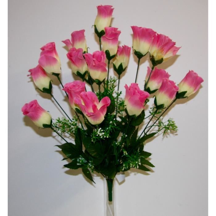 Bouquet Rose x 18 Fleurs Artificielles intérieu... - Cdiscount Maison