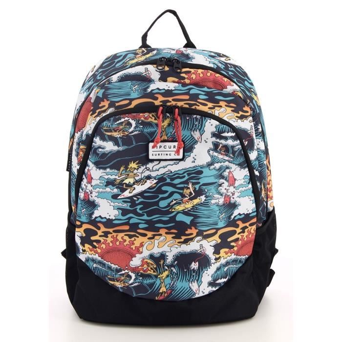 Rip Curl - Sac à dos 2 compartiments 26 litres en toile motif surf ...