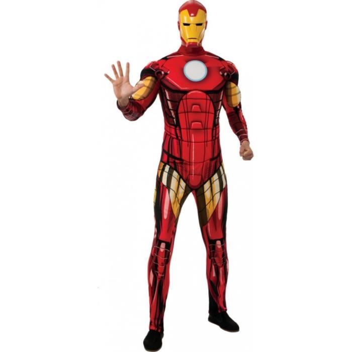 Costume Iron Man Marvel Deluxe Adulte Standard Cdiscount Jeux Jouets