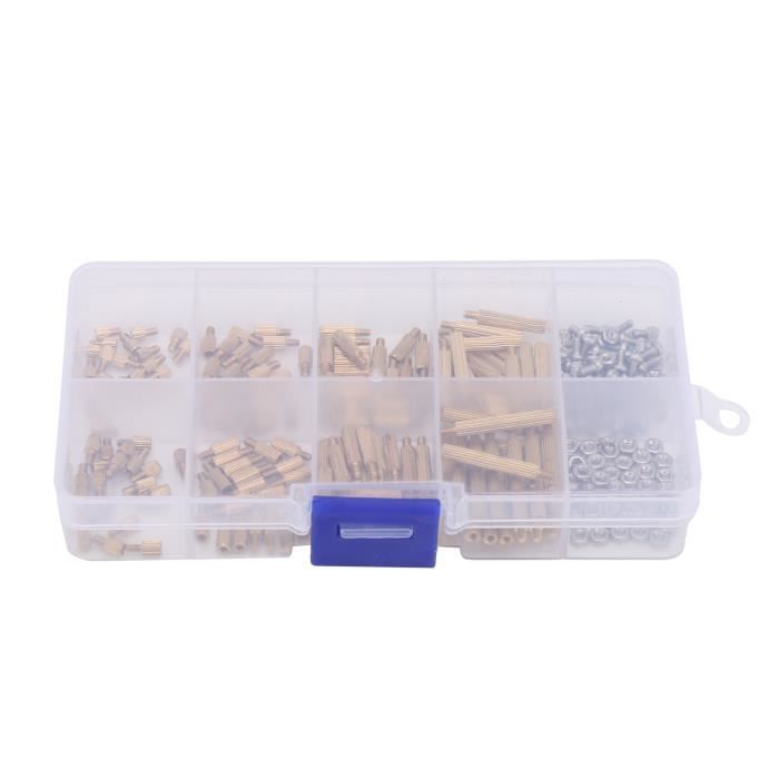 SURENHAP Kit d'entretoise en laiton 260pcs Kit d'Entretoise d ...