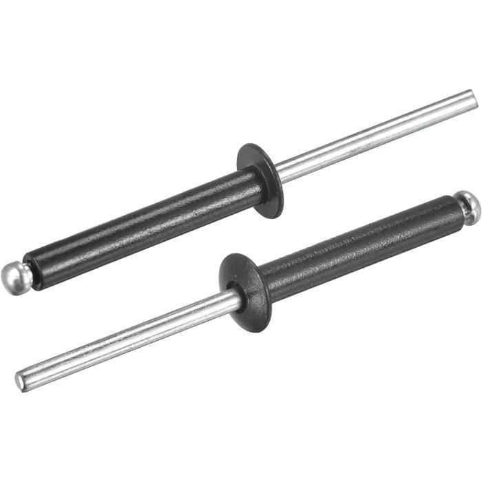 Rivets Aveugles, 4Mm X 25Mm Aluminium Ouvert Terminal Plat Rond Tête ...