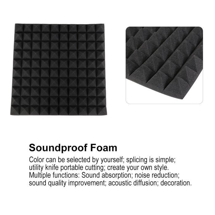 Mousse insonorisée Mousse de coton insonorisante en forme de pyramide ...