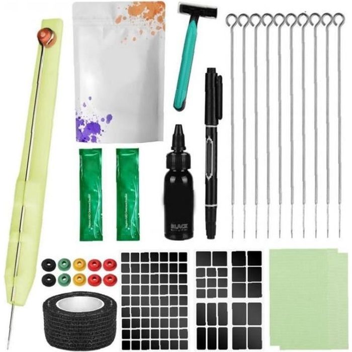 Poke Hand Poke et Stick Tattoo Kit Tatouage Aiguilles Modèle Sticker Cody Artiste Fournitures ...