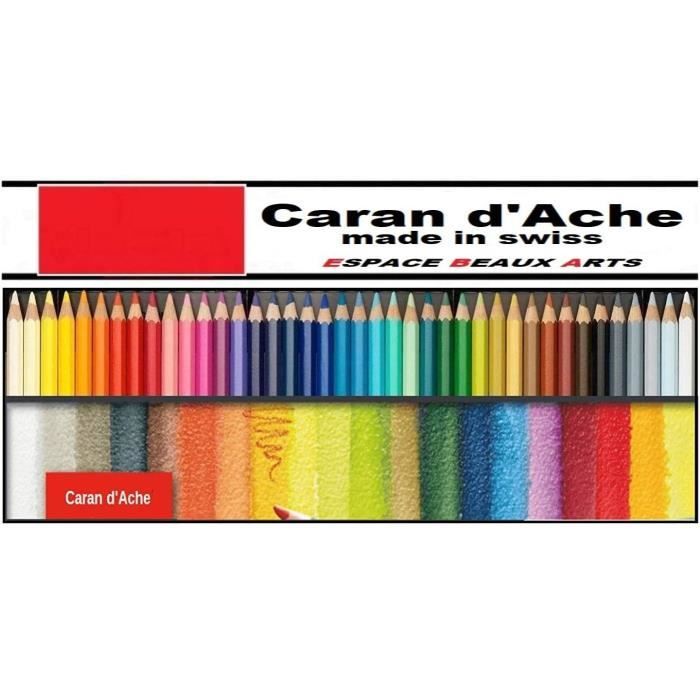 Caran D'Ache Crayons De Couleur Swisscolor Aquarellables Dans Boîte En ...