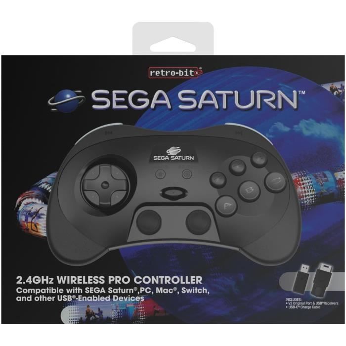 Sega Saturn 2.4Ghz Pro Manette Sans Fil Nintendo Switch - Receveurs ...