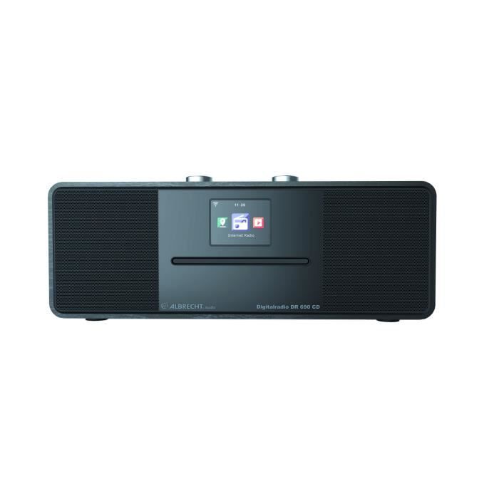 Radio Internet DAB+/FM/CD - Albrecht - DR 690 CD - Noir - Bluetooth - 2 ...