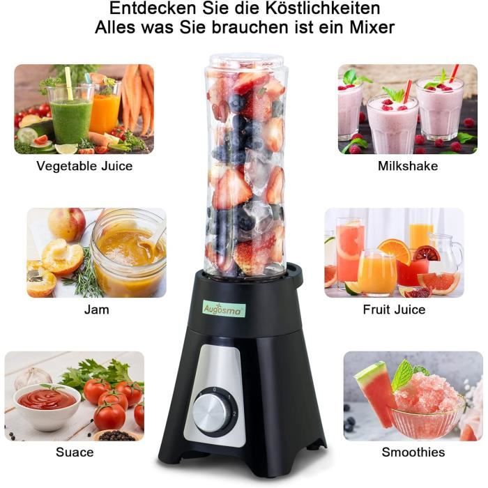 Smoothie Maker To Go, Mini Blender, 600 Ml Shake Mixer, 350 Watt, Sans ...