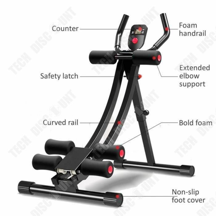 Machine Abdominale - TD® - Double Tube - 40x90x88 cm - 8,7 kg - Pour ...