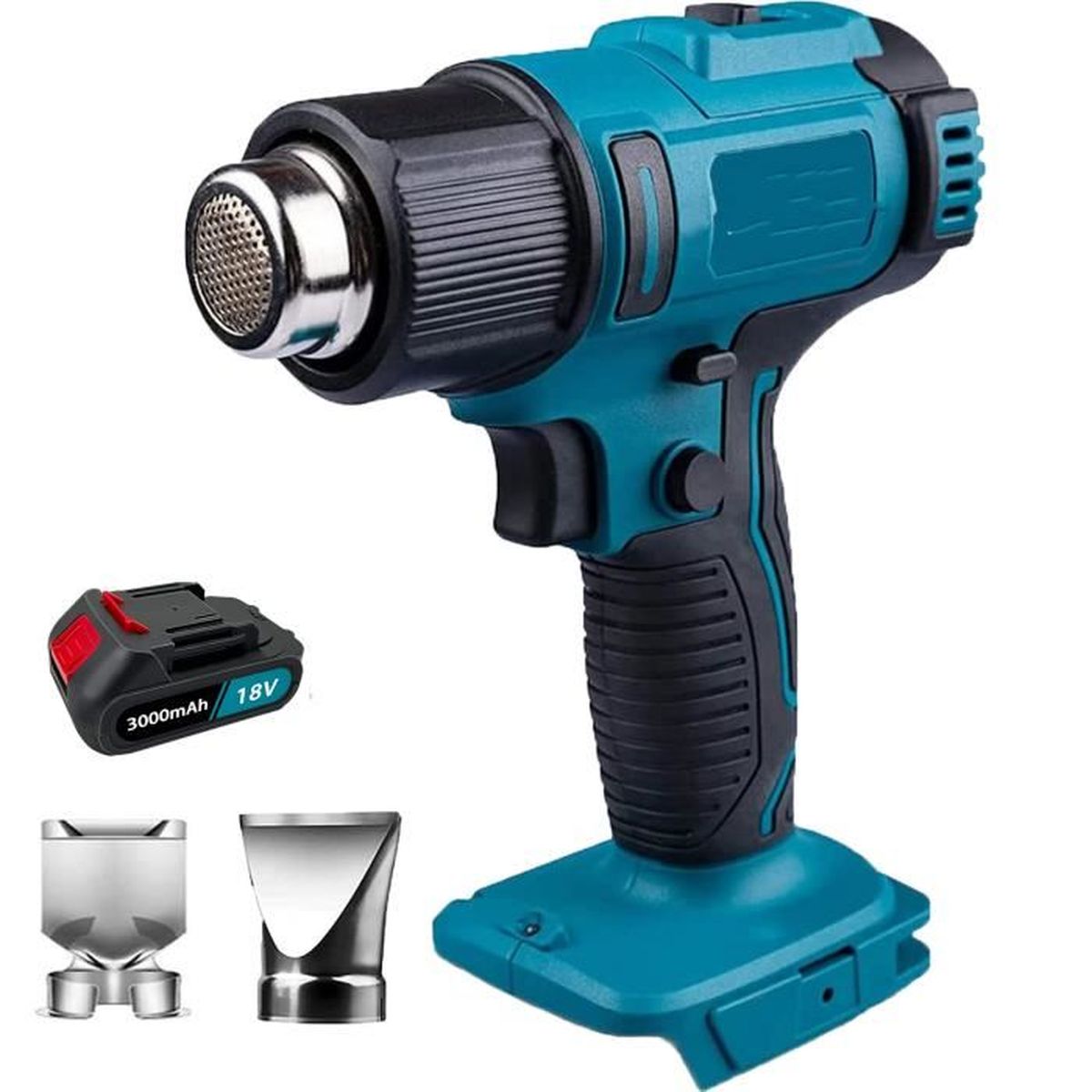 Décapeur Thermique sans fil MAWIRON 18V 60-550℃,1200W, avec 2 ...