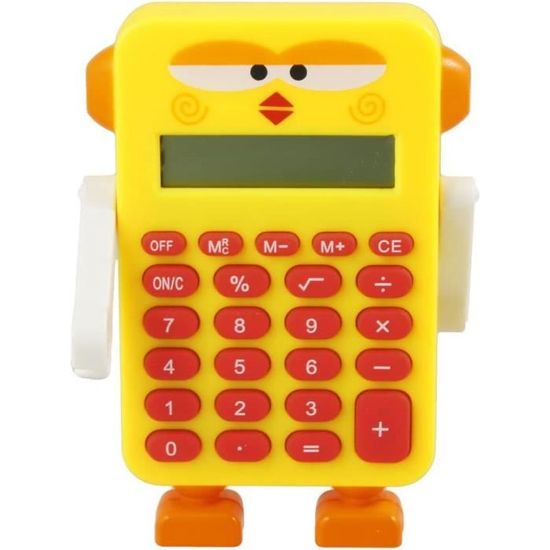 Robot rouge jaune 8 chiffres de l'écran LCD Calculatrice de poche ...