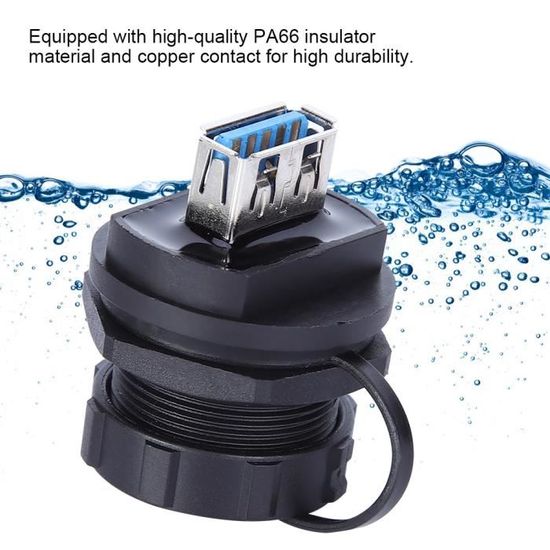 Connecteur Étanche Pa66 Connecteur Usb Étanche Prise Femelle Prise ...