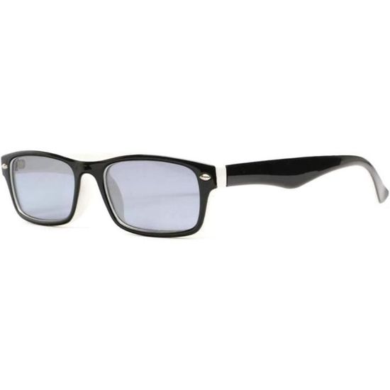 Lunettes Loupe Solaire Noires Et Blanches Classes Et Confortables Sany ...