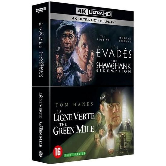 Warner Home Video Coffret La Ligne verte, Les Évadés Blu-ray 4K Ultra ...
