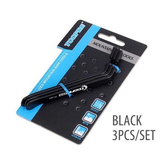OUTILLAGE CYCLE,Black--levier de pneu de vélo vtt 3 pièces-ensemble ...