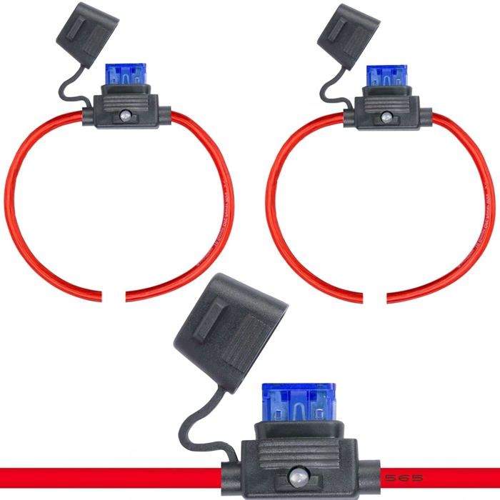 ZHOFONET 10AWG Porte-fusible en ligne avec câble de 30 cm, porte ...