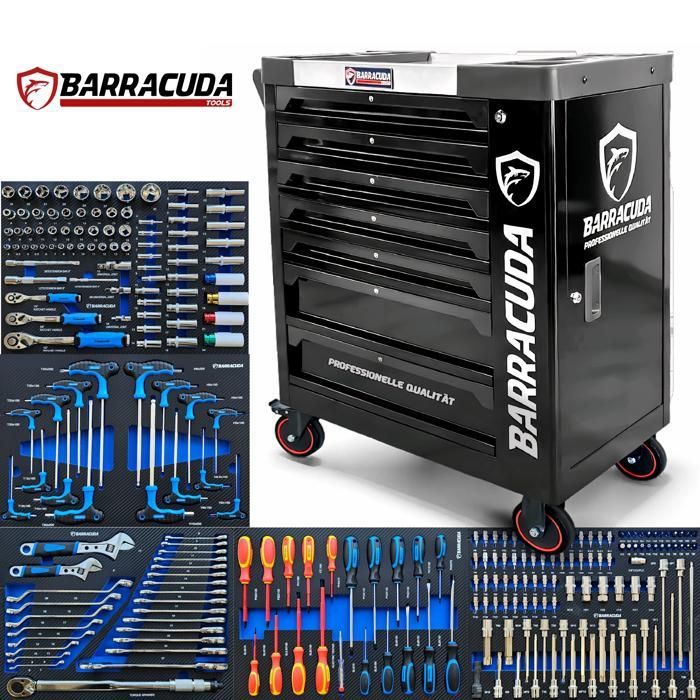 Servante d'atelier - BARRACUDA TOOLS - Dynamic+ - 7 tiroirs - 246 ...