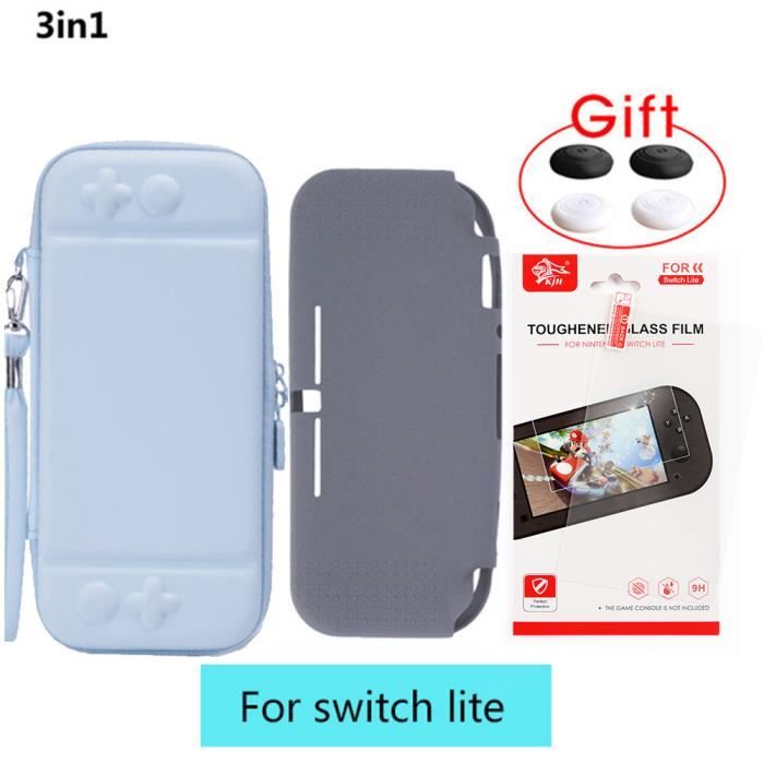 Lite-bleu-gris-Sac de rangement portable pour Nintendo Switch lite ...