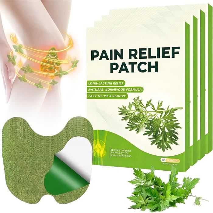 Patch Chauffant, 40Pcs Patch Anti Douleur Genou Knee Pain Relief Patch ...