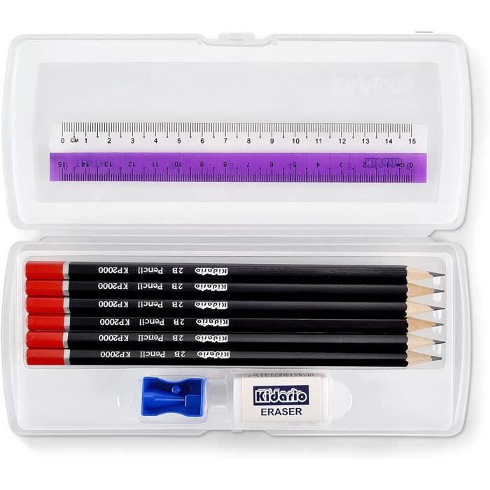 Trousse Transparente Scolaire Pour Examen, Sac À Crayons En Clair Pvc ...