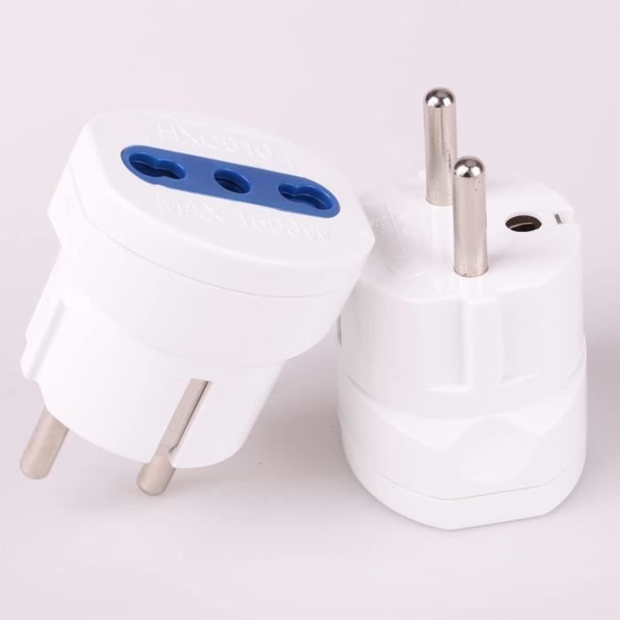 Adaptateur Schuko Domoti Adaptateur Shuko Italien Prise 10-16 A ...