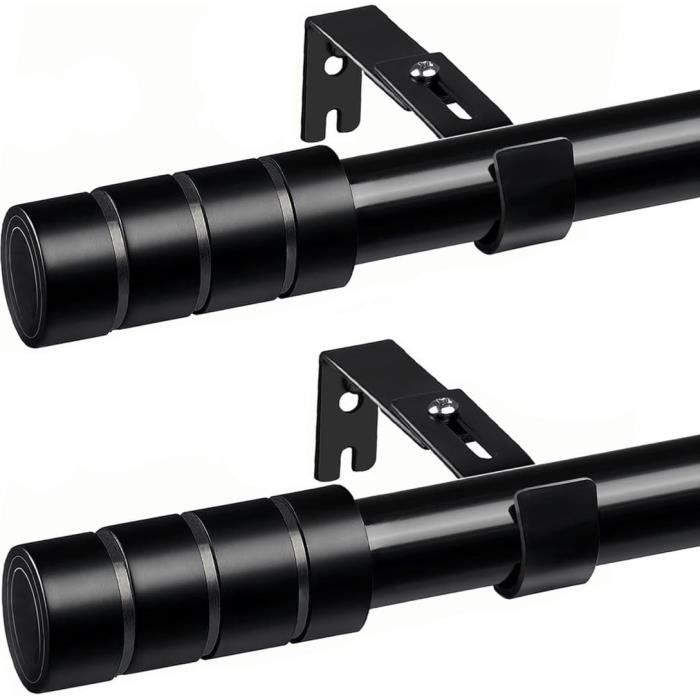 Lot De 2 Tringles À Rideaux Extensibles Avec Embouts Pour Salon ...