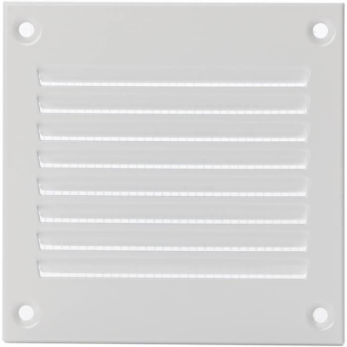 100x100mm Blanc Métal Grille de Ventilation Grille D'aération avec ...