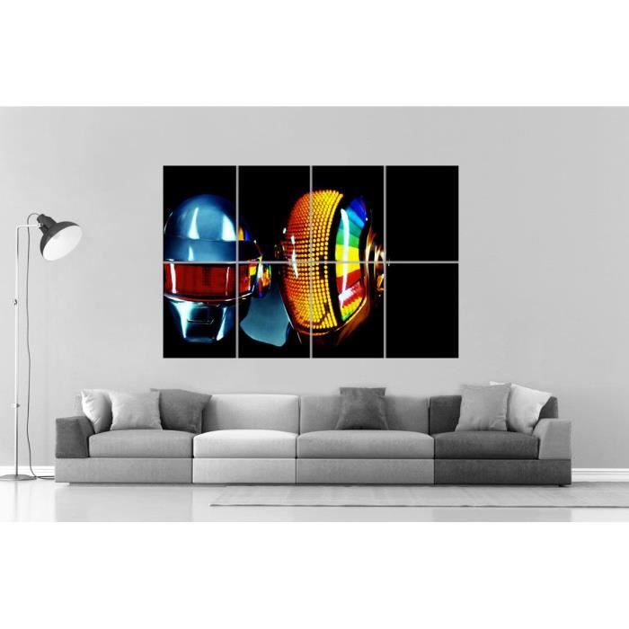 DAFT PUNK COLOR DJ Wall Art Poster Grand format A0 Large Print ...