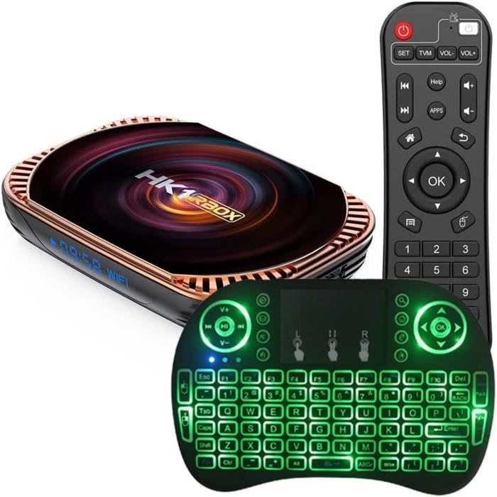Android TV Box 11.0, Smart TV Box [4 Go de RAM + 128 Go] ROM Amlogic ...