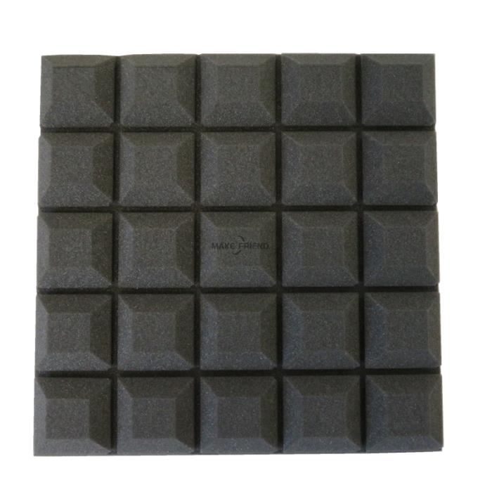 4pcs - Noir - Mousse acoustique de Studio insonorisante en polyuréthane ...