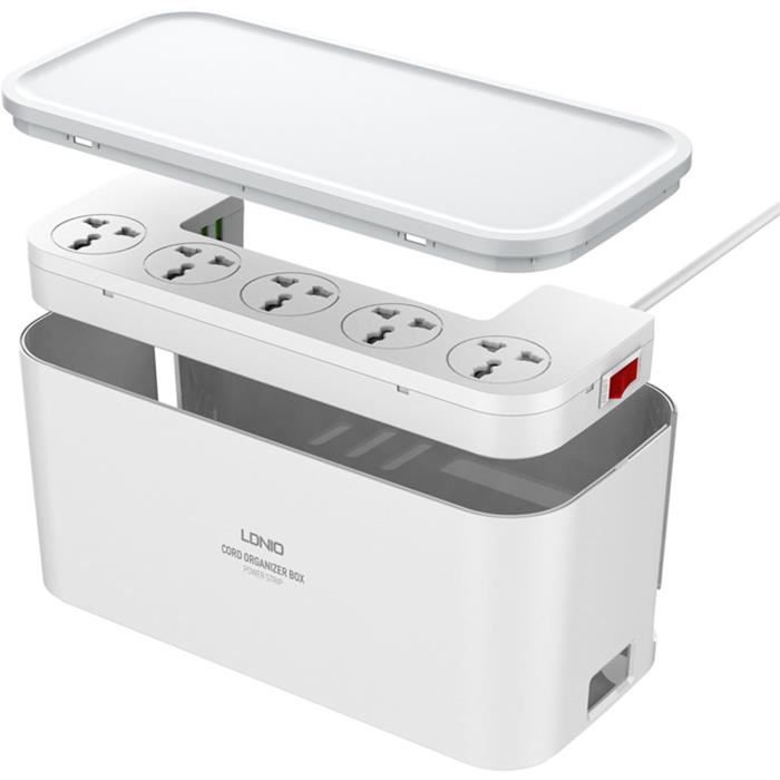 Boîte De Rangement Pour Câbles, Rallonge Avec Emplacements Usb ...